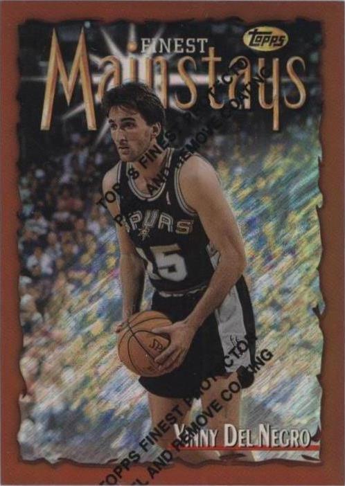 1996-97 Topps Finest - Common Bronze Vinny Del Negro #172 Refractor for ...