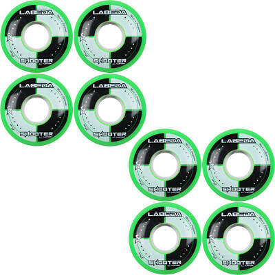 Labeda Shooter Inline Roller Hockey Wheels GREEN 59mm Indoor Outdoor 8 ...