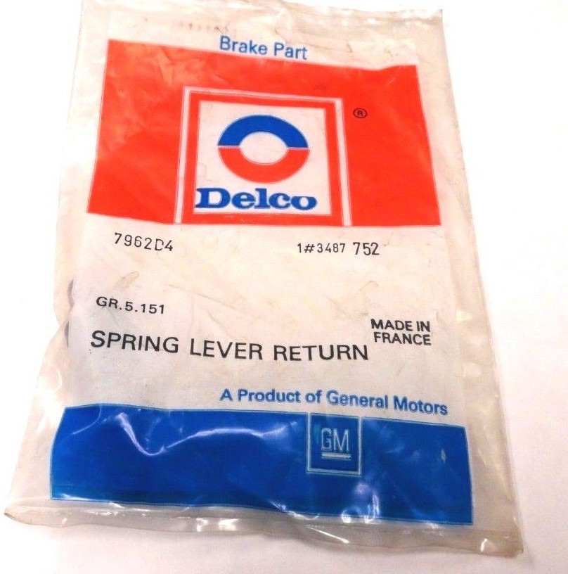 ( 1 ) Genuine Delco 3487752 SPRING, LH Rear Parking Brake Actuator ...