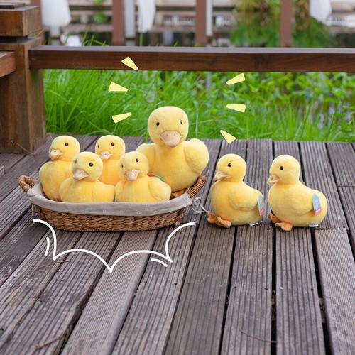 Fluffy Duck Stuffed Animal Cartoonish Toy Perfect Gift For Birthdays ...