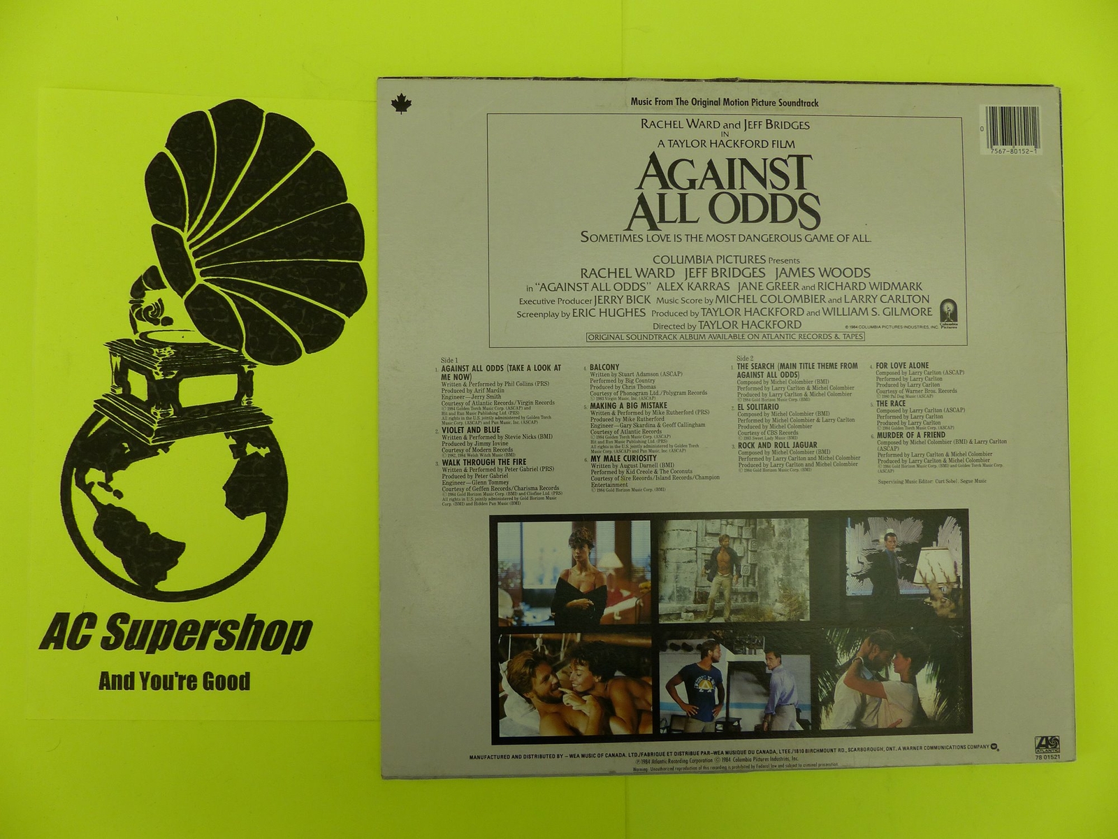 Against all odds soundtrack - LP Record Vinyl Album 12" | eBay