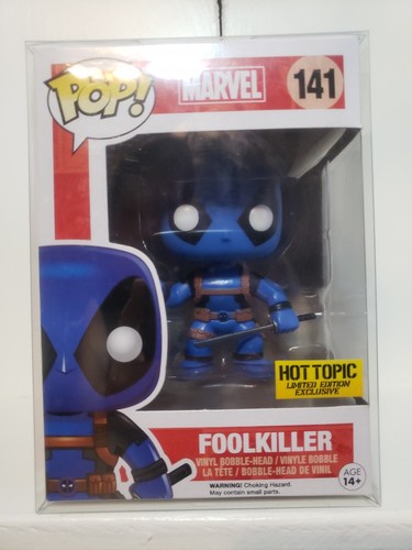 Marvel Foolkiller #141 (Blue Deadpool) Funko Pop! *Hot Topic ...