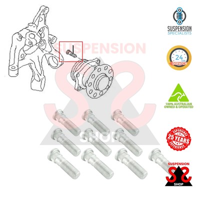Wheel Stud X10 Suit SUBARU Liberty 2000 Turbo Super 4WD (BF5) LEGACY I ...