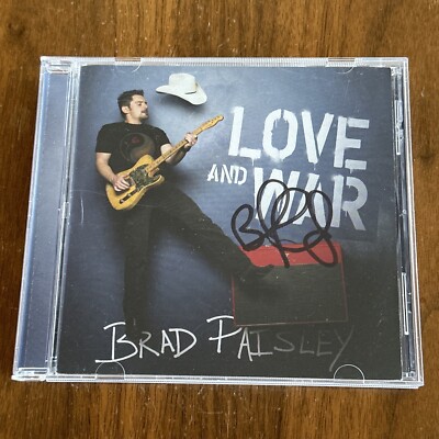 SIGNED - Love And War by Brad Paisley (CD, 2017) 889853328727| eBay