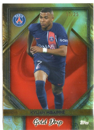 Paris Saint-Germain PSG Team Set 2023/24 GOLD DRIP Chase Kylian Mbappe ...