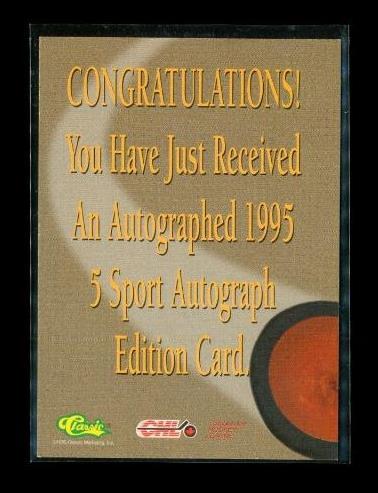 Vintage 1995 CLASSIC 5 SPORT AUTOGRAPH Hockey Card JAY MCKEE Buffalo ...