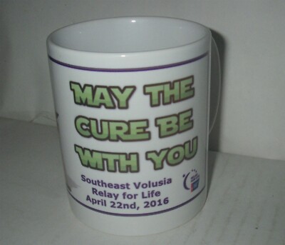 STAR WARS MAY THE CURE BE WITH YOU YODA RELAY FOR LIFE MUG G1427 | eBay