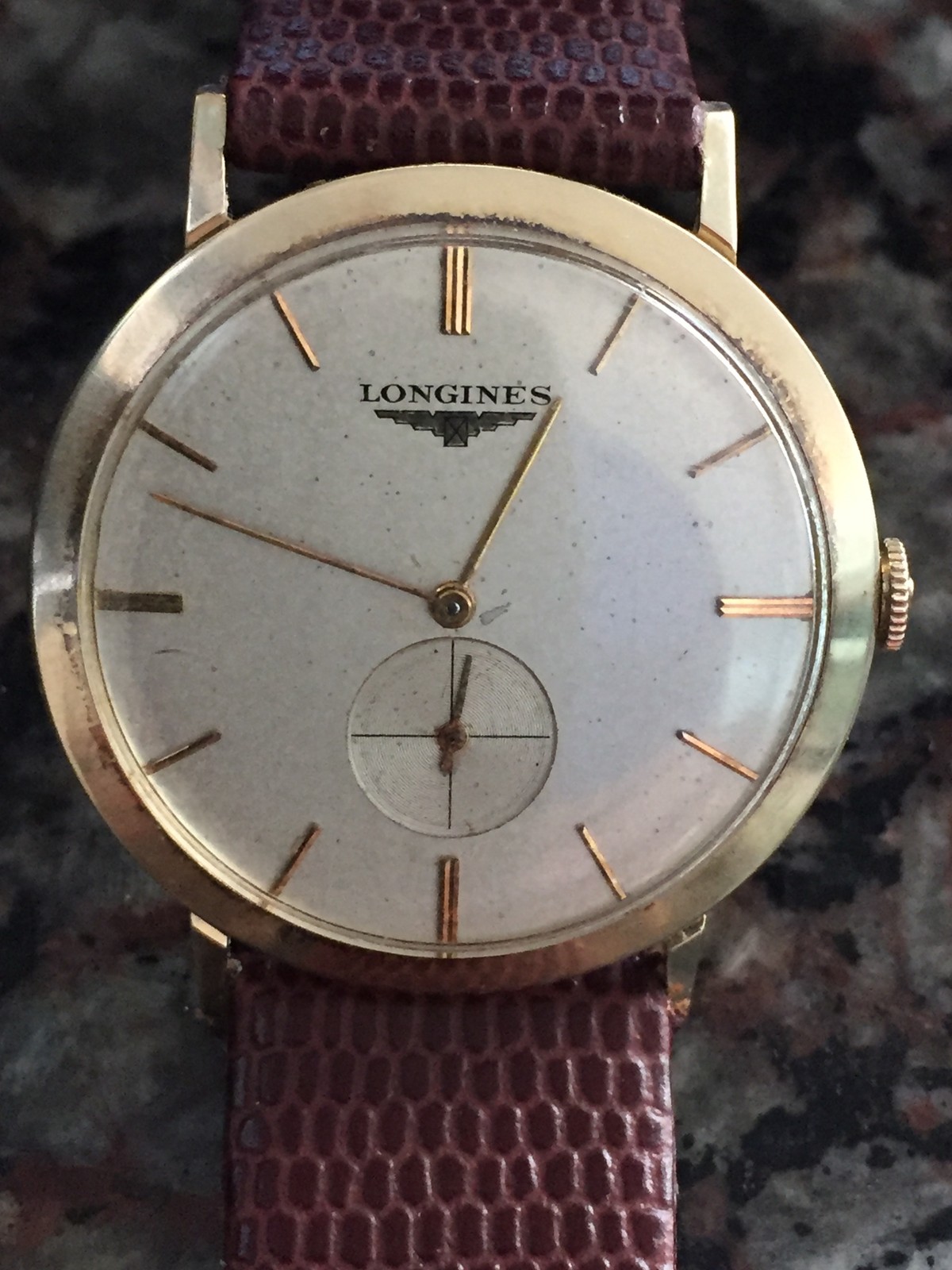 Antique longines 14k solid yellow gold large round Sw… - Gem