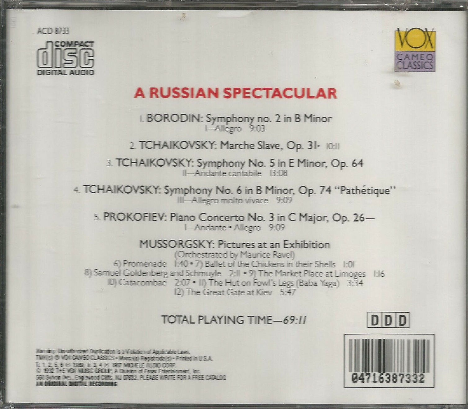 A Russian Spectacular (CD, Nov-1992, Vox) for sale online | eBay