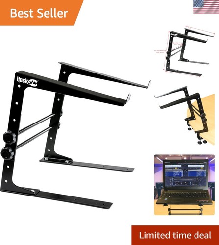 Heavy-Duty Portable DJ Laptop Stand - Secure & Adjustable, Great for ...
