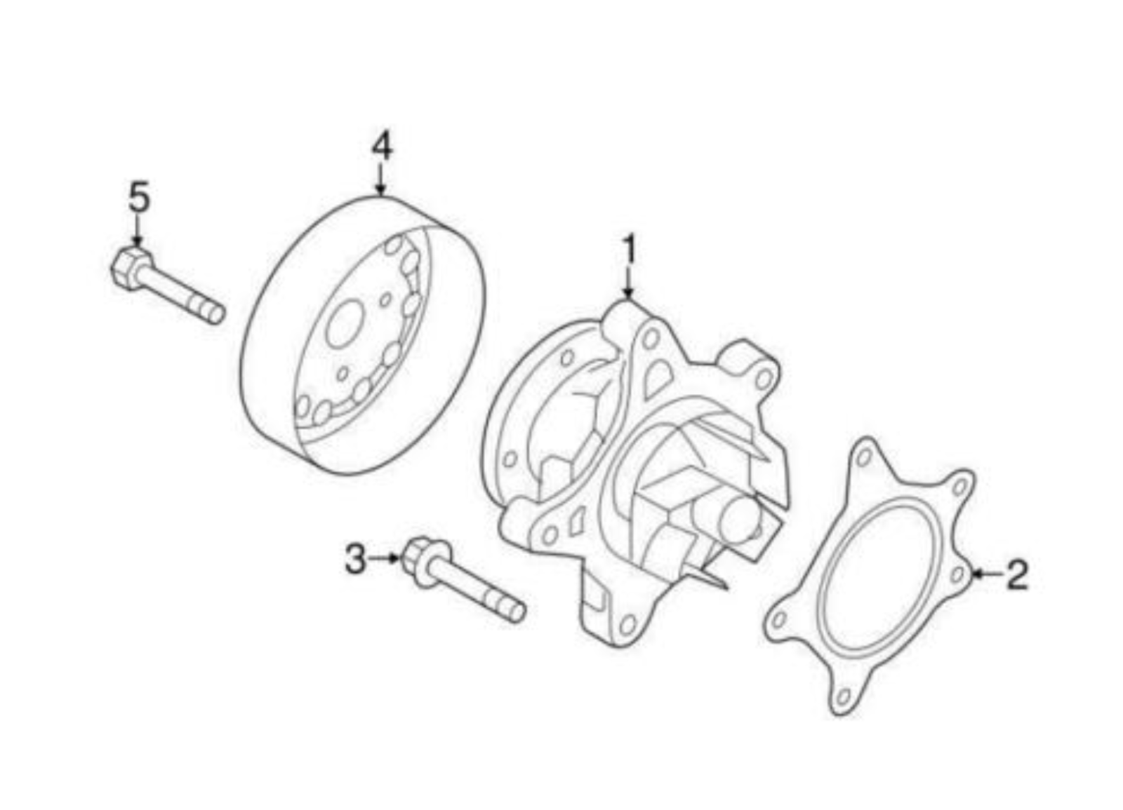 OEM 25100-2J000 Engine Water Pump Assy Ups # for Hyundai Sonata 2020 ...