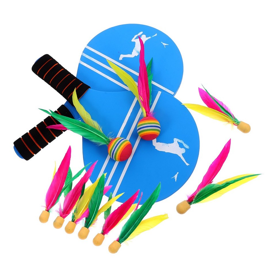 Mini Badminton Racket Racquet Cricket Ball Shuttlecock Camping Gear ...