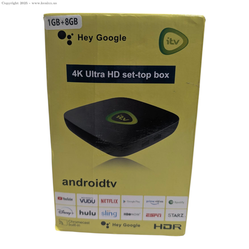itv 4K Ultra HD Setup Box Android TV HDR Chrome cast Built In | eBay