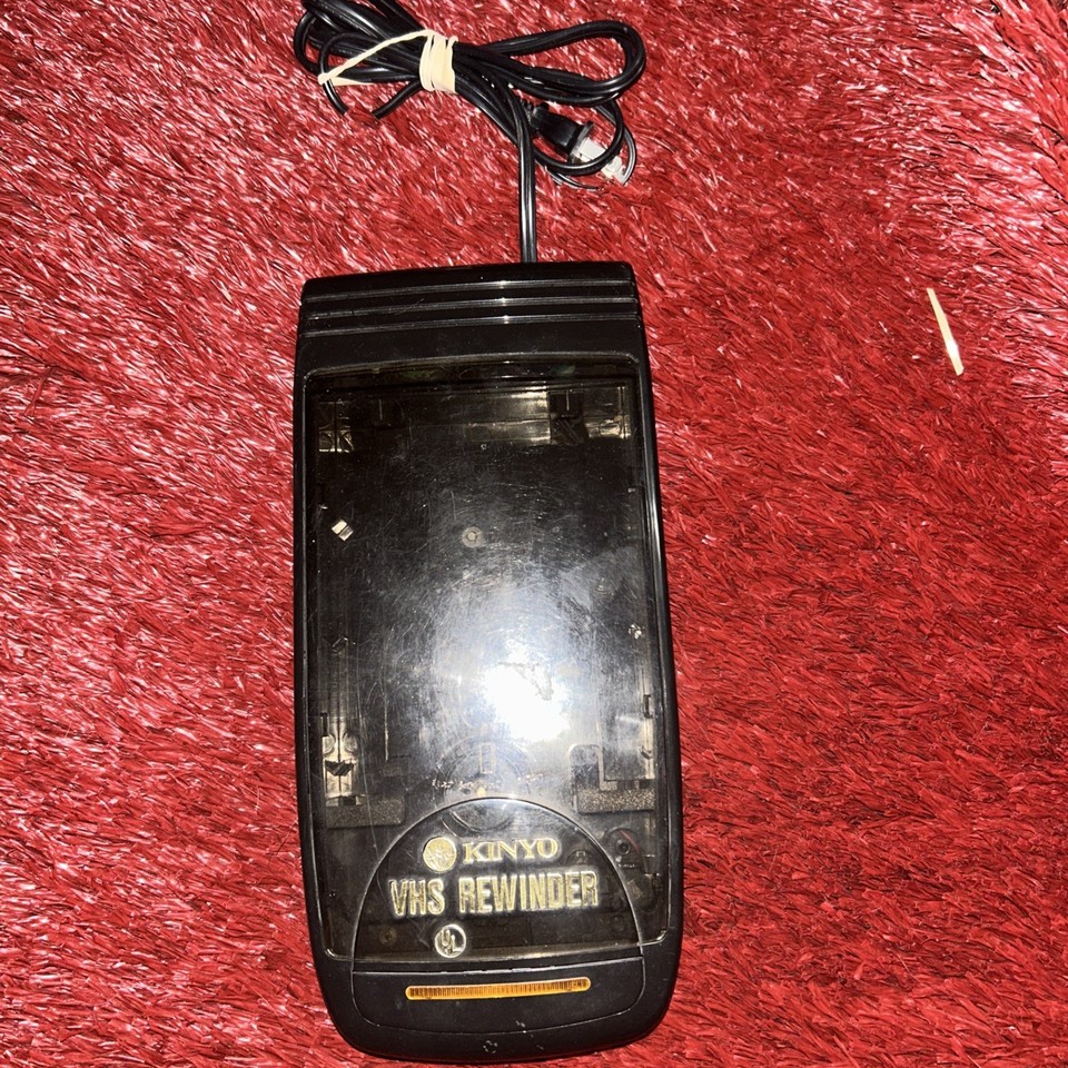 Vintage KINYO VHS Rewinder UV-420 Video Cassette Tape Black Tested | eBay