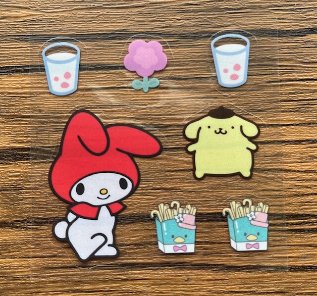 Sanrio My Melody sheets Stickers Hello Kitty And Friends Cute ...