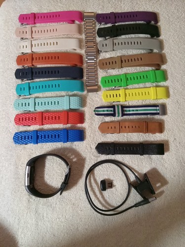 Fitbit Charge 2 Hr (Parts) Charging Cable, BT USB, 19 Bands. Read ...