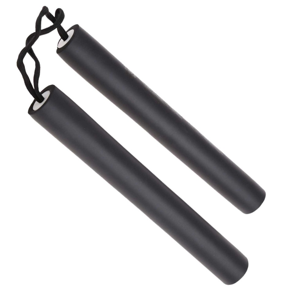 12-in FOAM PADDED TRAINING NUNCHUCKS Martial Arts Nunchaku Practice ...