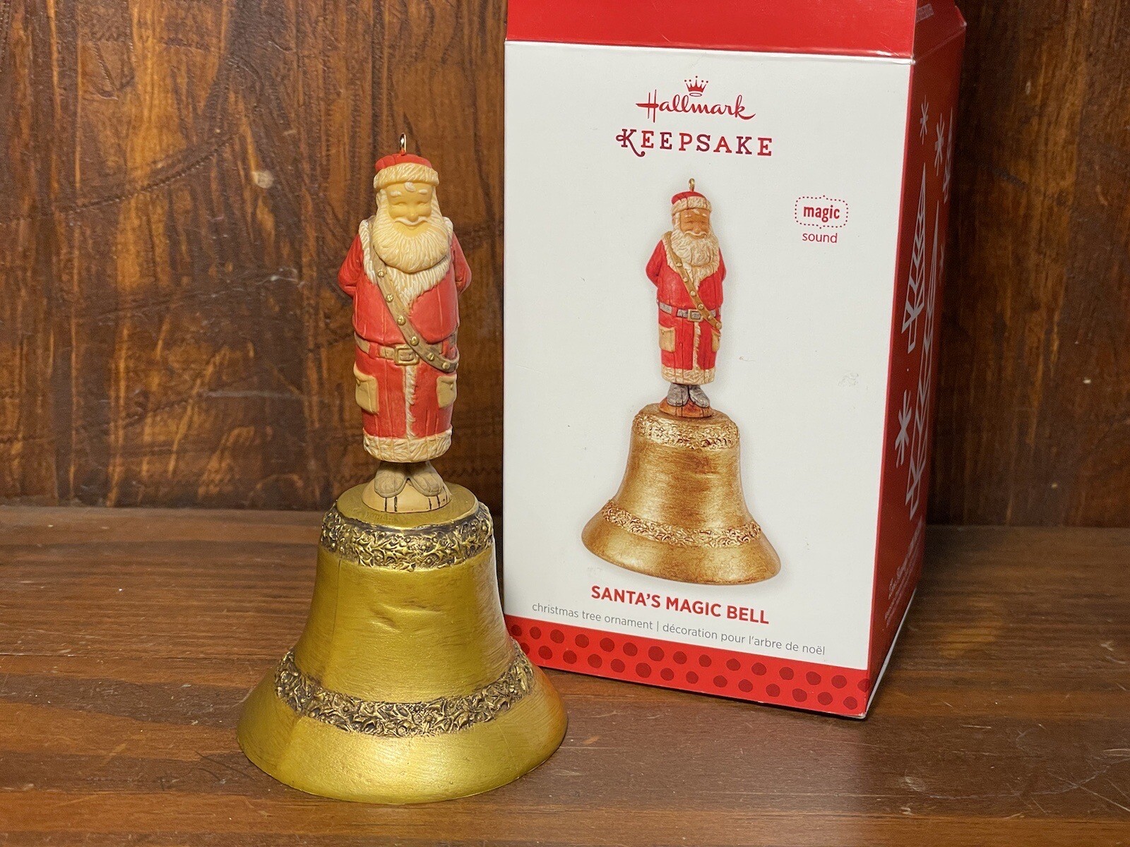 Hallmark Santa's Magic Bell Ornament Battery Operated Carol of the ...