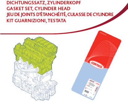 Gasket Set, cylinder head for VAUXHALL OPEL:VECTRA C GTS,VECTRA Mk II ...