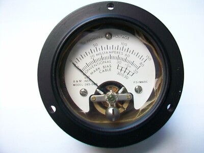 A & M 2 1/2" ROUND 0-1 Ma. Dc. MULTIPLE SCALE PANEL METER | eBay