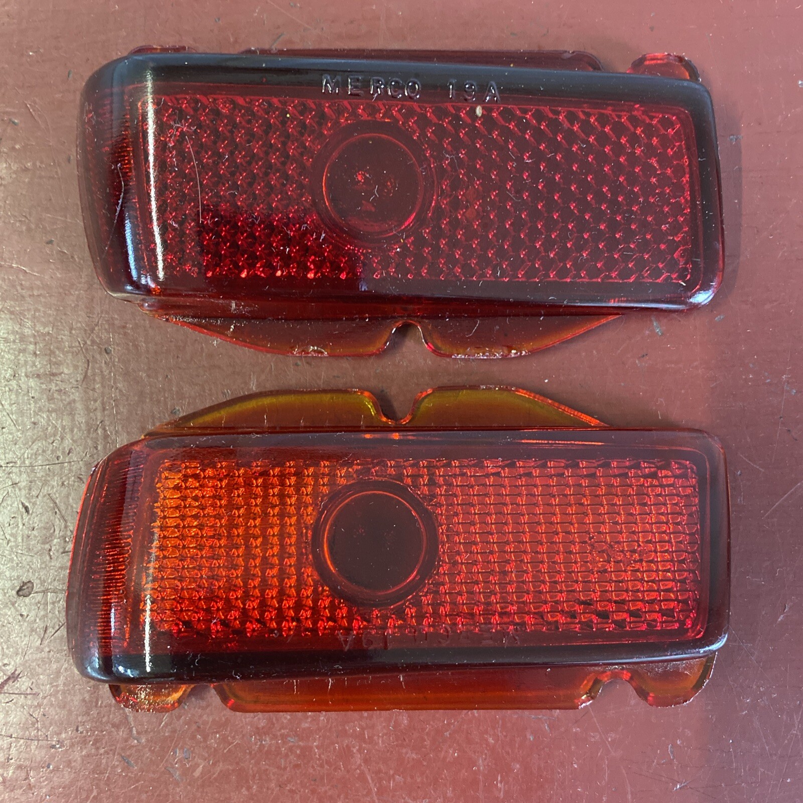 1941 MERCURY LH RH PAIR TAIL LIGHT LENS MERCO 19A | eBay
