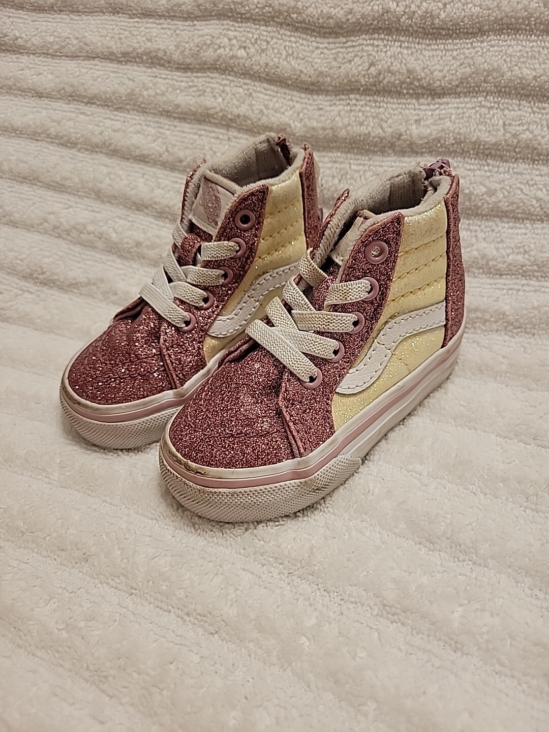 Vans Toddler Pink Glitter/Sparkle Shoes,Toddler 5C | eBay