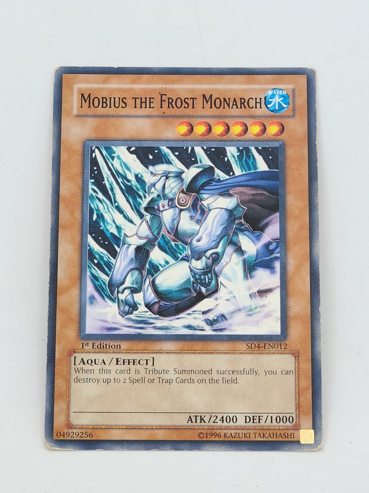 Yugioh Mobius the Frost Monarch SD4-EN012 Trading Card First 1st ...