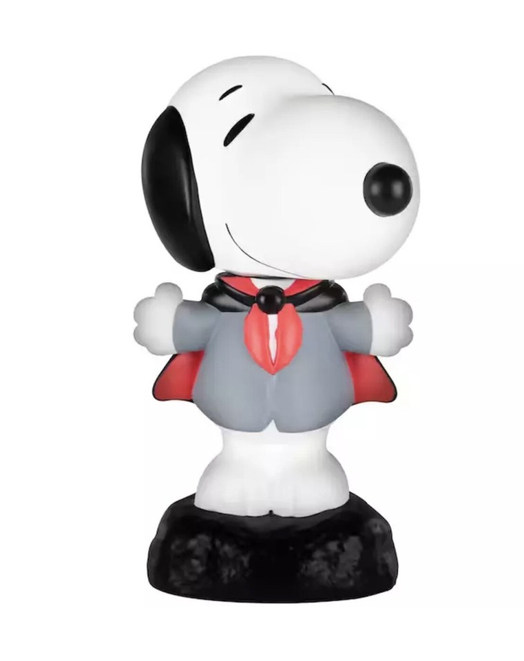 PEANUTS SNOOPY VAMPIRE Halloween Light 24” Blow Mold Yard Outdoor ...