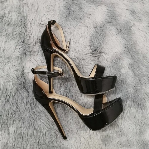 Women Stilettos Sexy Pumps Open Toes High Heels Platform Party Shoes ...