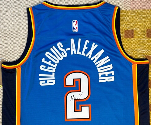 Shai Gilgeous-Alexander Signed Autograph Oklahoma City Thunder NBA ...