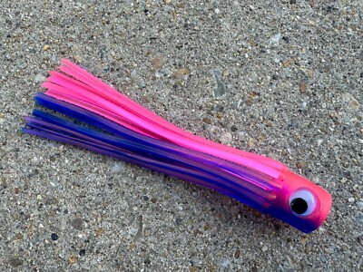 TACKLEWORKS Mini Chugger Flat Head 5.5" Fishing Lure Ballyhoo Mahi Pink ...