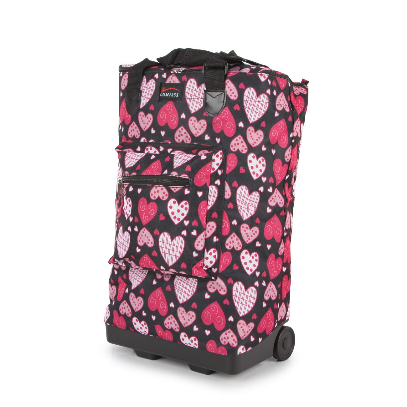 Light Weight Folding 2 / 4 Wheel Shopping Trolley luggage Weekend Cabin ...