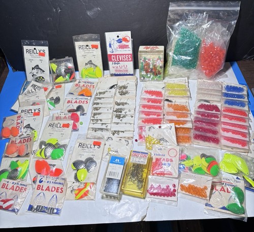 Fishing Lure parts. Assorted Lot of colorful beads and Spoons for ...