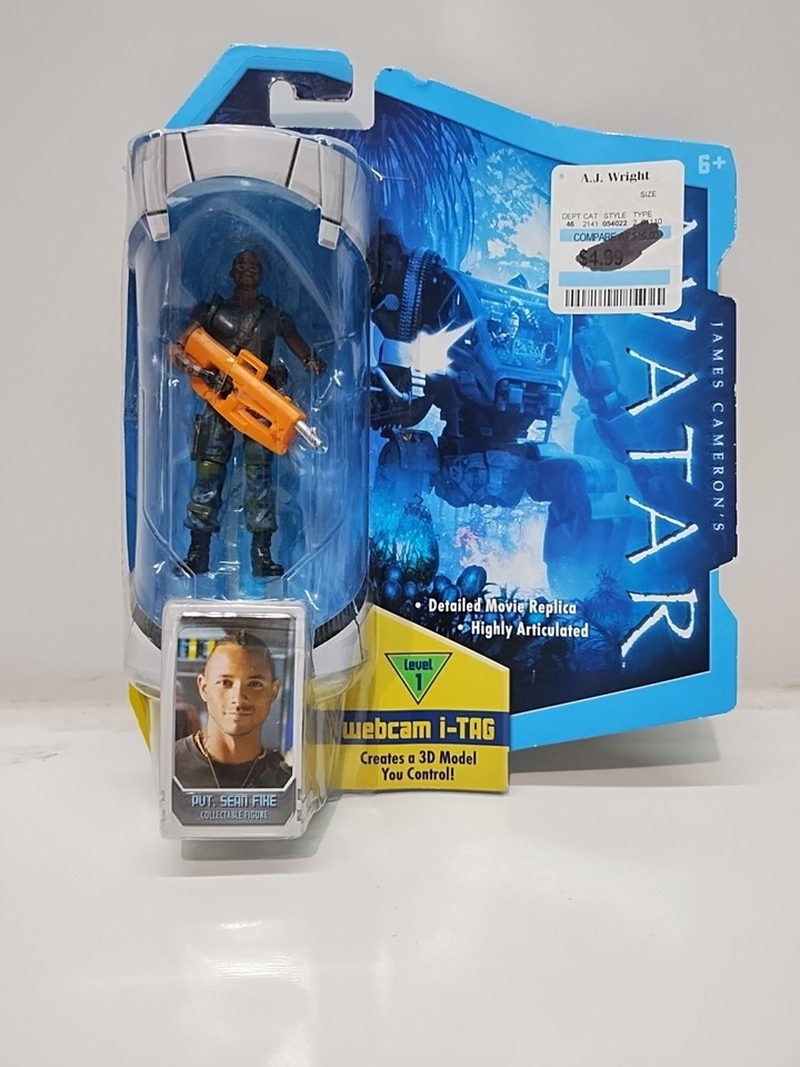 JAMES CAMERON'S AVATAR MOVIE FIGURE PUT. SEAN FIKE Webcam I-tag Brand ...