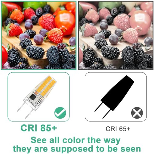 G8 LED Bulb Dimmable, 120V 20W 25W T4 JCD Type Bi-Pin Halogen ...