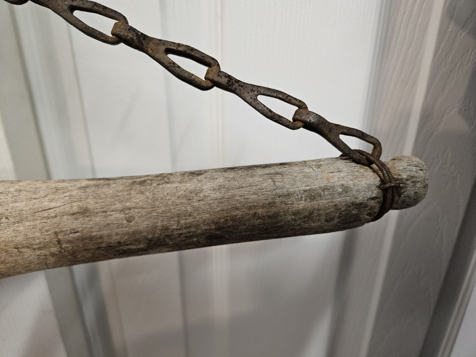 Antique Vintage Wood Oxen YOKE with chains Primitive Barn Wedding Farm ...