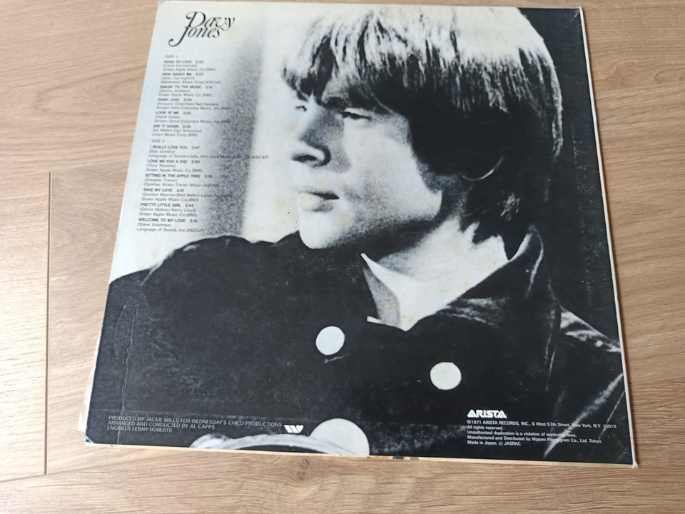 ALBUM 33T LP - Davy Jones – Davy Jones JAPAN RELEASE 1981 - EX/NM ...