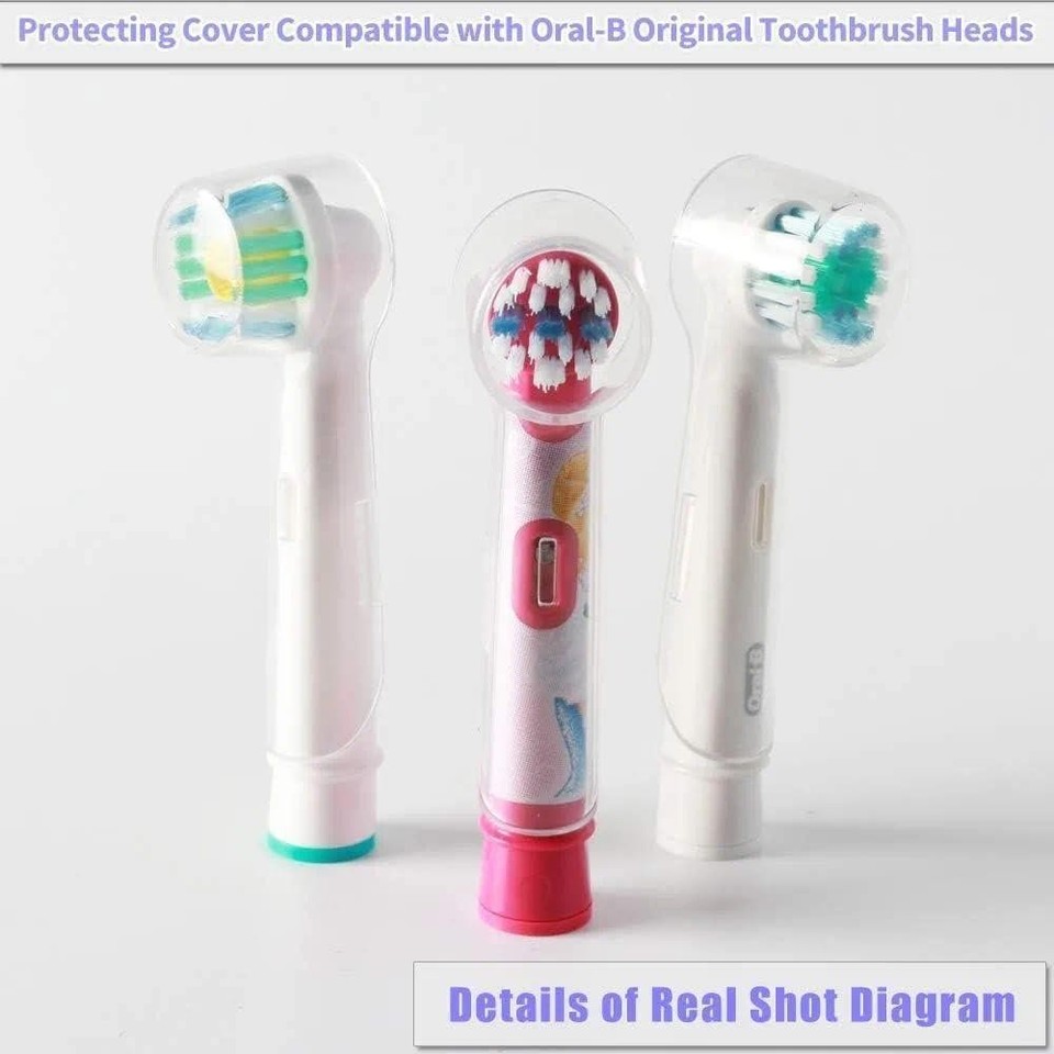 Electric Toothbrush Travel Case with 4 Pcs Toothbrush Head Covers ...