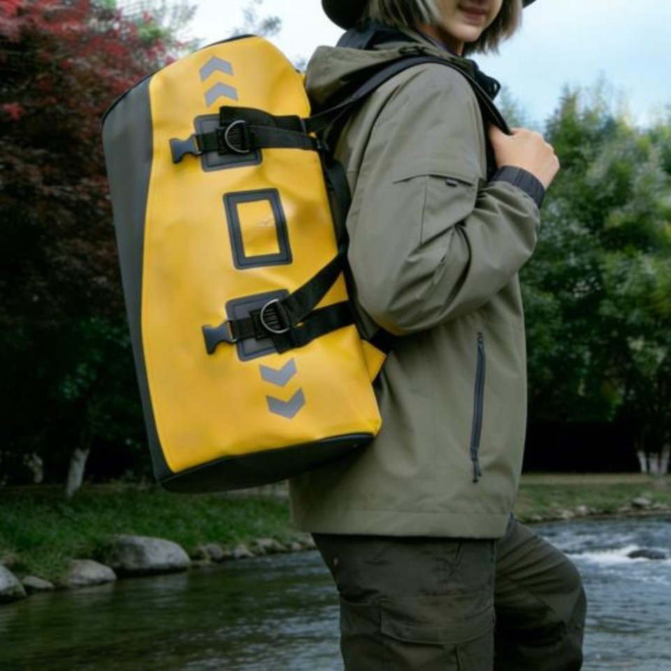 Waterproof Storage Bag 66L PVC Nylon with Fast Release Buckle Diving ...