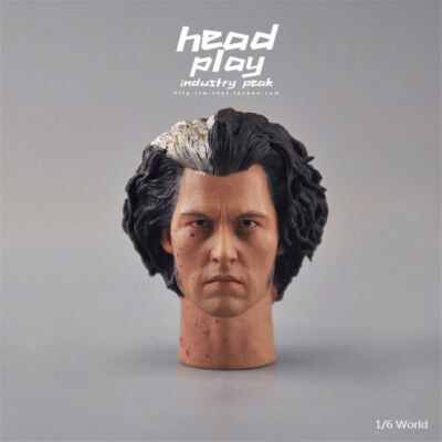 1/6 Male Johnny Depp Sweeney Todd Head Sculpt Carved For 12" Action Figure Body | eBay