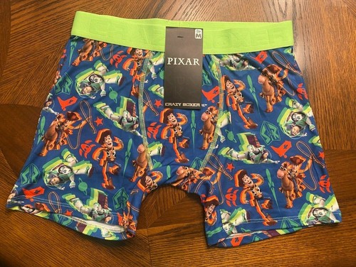 MENS CRAZY BOXER PIXAR TOY STORY WOODY BUZZ LIGHTYEAR BOXER BRIEF NWT ...