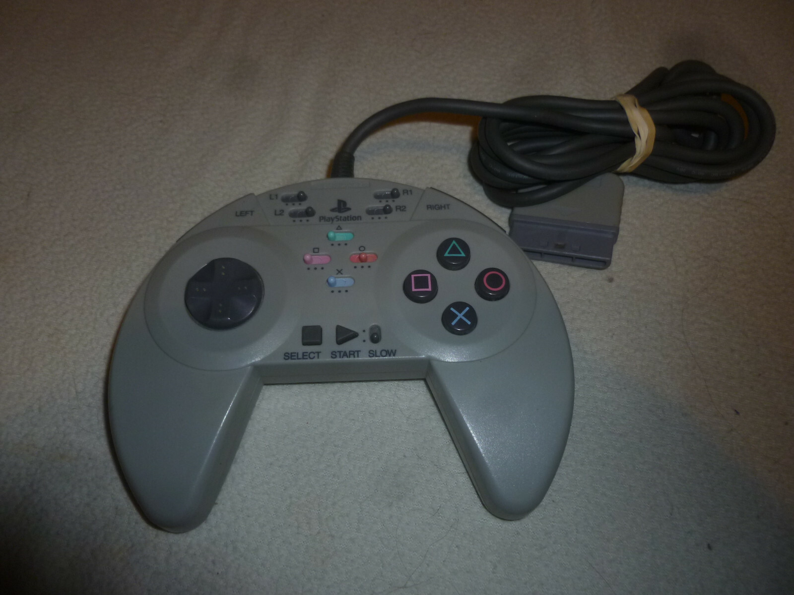 SONY PLAYSTATION ASCII GAME PAD PSS CONTROLLER PS1 CONTROL GREY WIRED ...