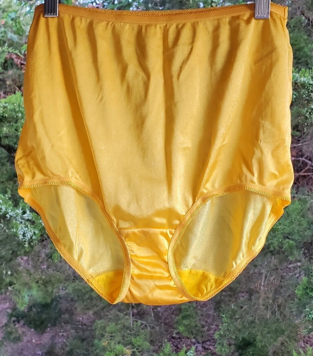 Nylon Sissy Panty Full Brief 10 3xl Yellow Gold Mushr… Gem