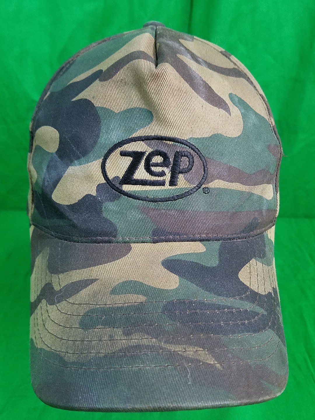 Zep Cleaning Supplies Hat Beat Up Camo Snapback Cap - Gem