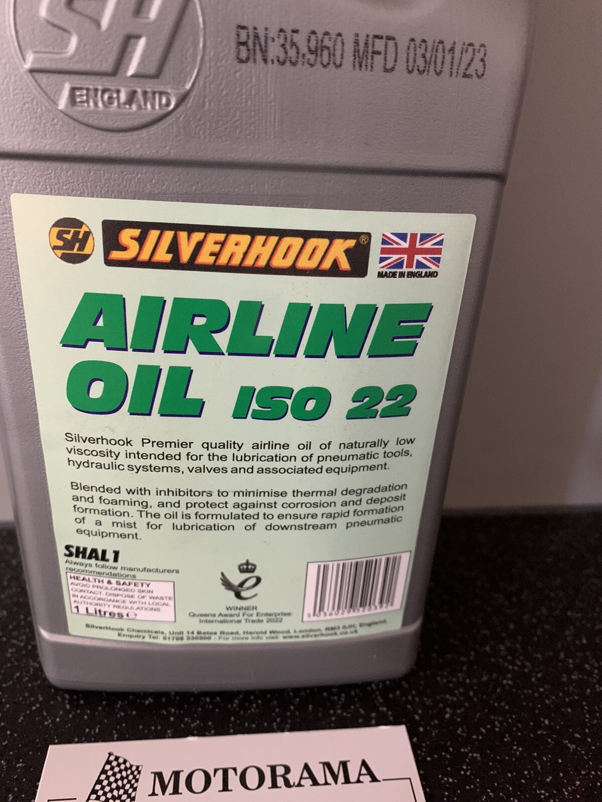 Silverhook SHAL1 ISO 22 Airline Oil 1 Liter for sale online | eBay UK