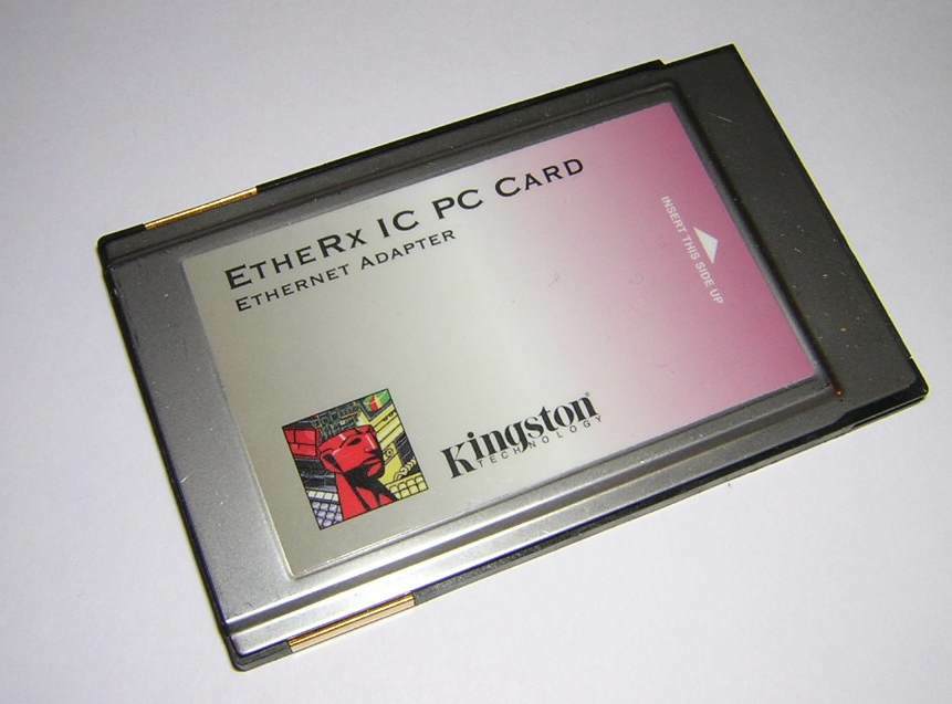 Kingston PCMCIA EtheRx IC PC Card Ethernet Adapter KNE-PC2T | eBay