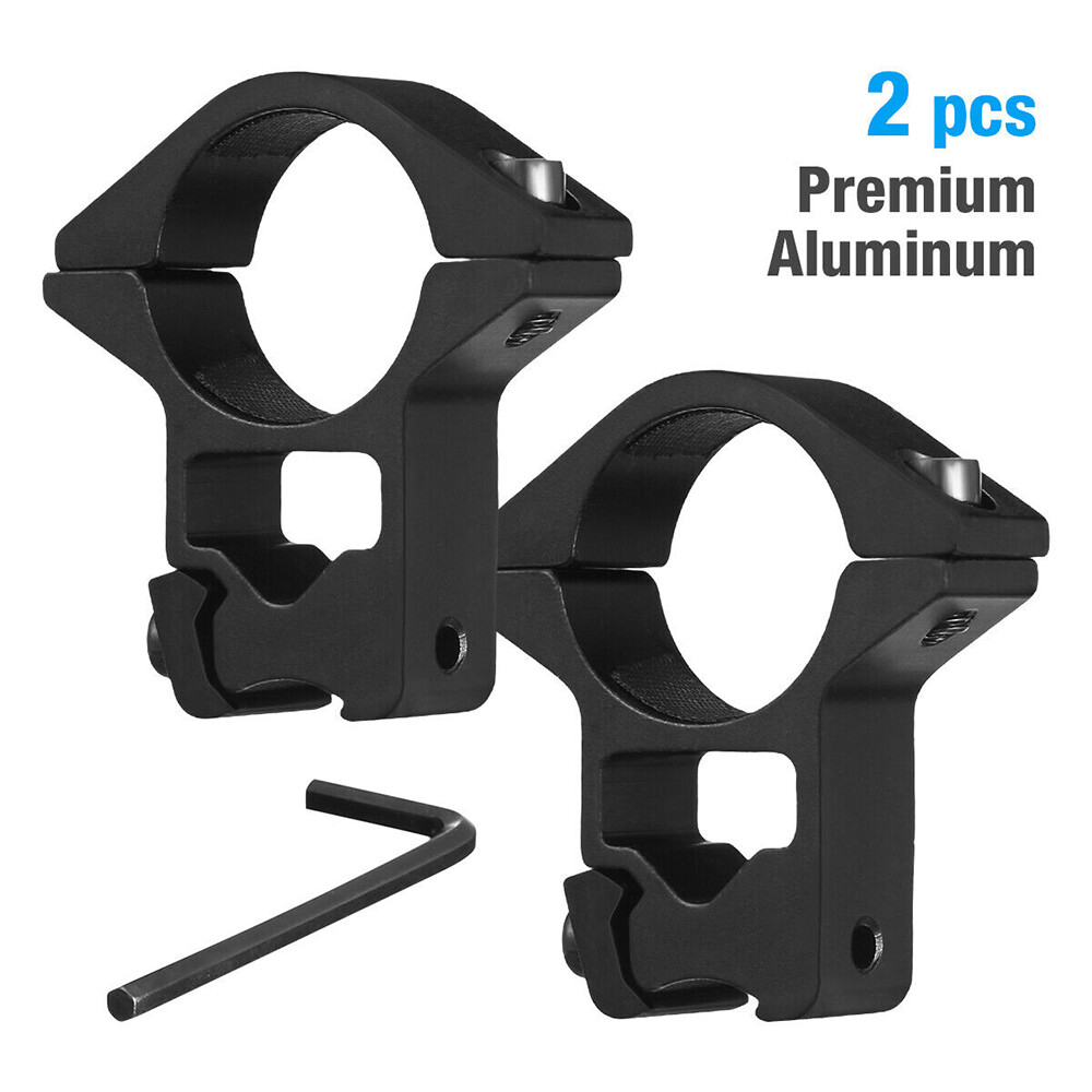 2Pcs 1" Scope Rings 11mm 3/8" Dovetail Low / High Profile Rifle scope ...