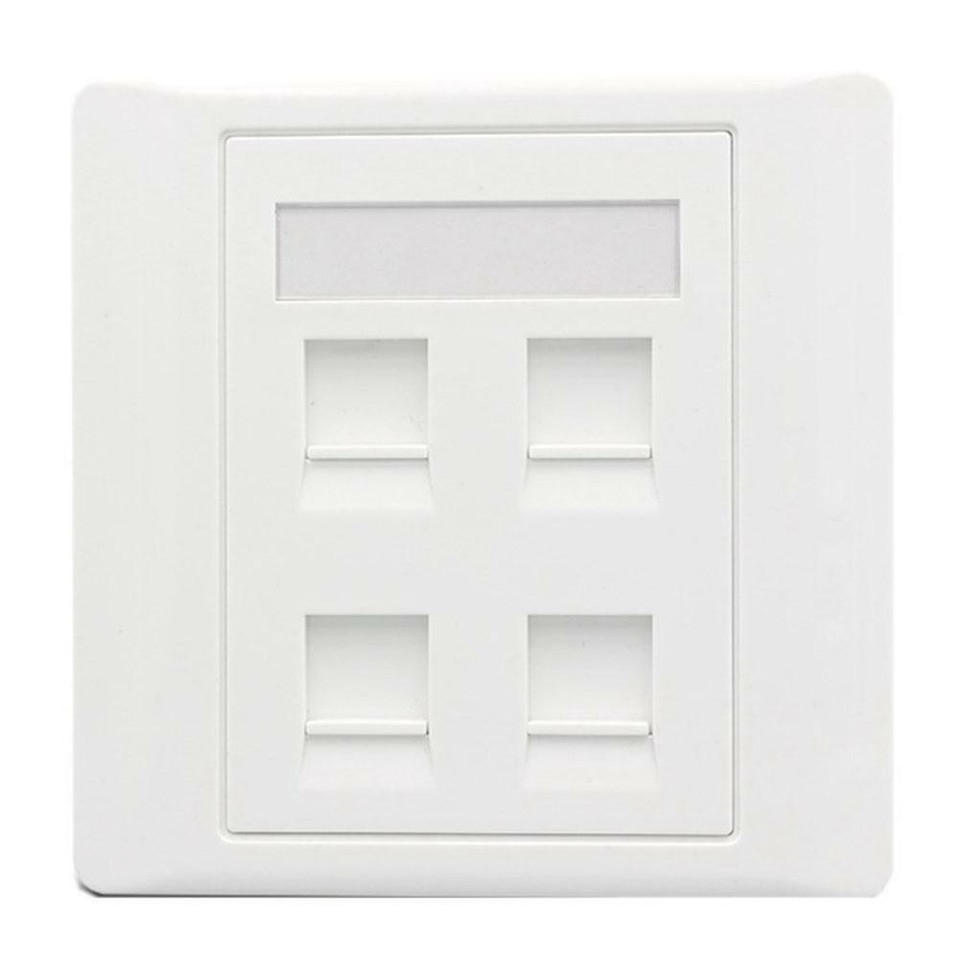 Wall Socket Plate One Port Network Ethernet Outlet Faceplate LAN 2024 ...
