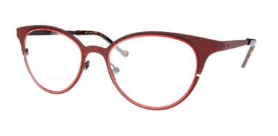 Lafont Reedition New York Red Metal Eyeglass Frames With Original Red ...