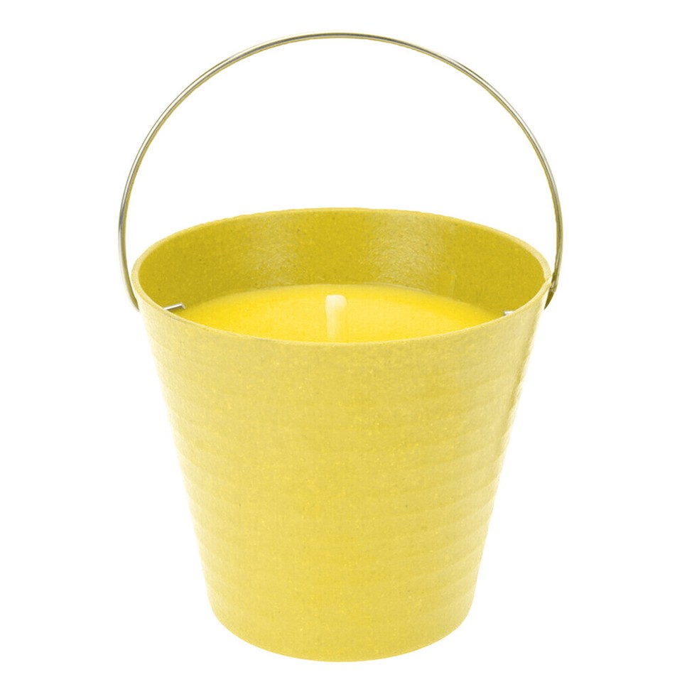 Citronella Bucket Candle Outdoor Garden Scented Fragranced Large with ...